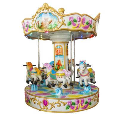 Cina Certificato CE 6 giocatore Parco di divertimenti Macchina di gioco per bambini Simulatore Turn Horse Game in vendita