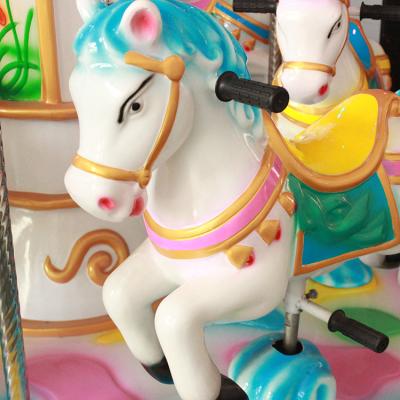Cina Certificato CE 6 giocatore Parco di divertimenti Macchina di gioco per bambini Simulatore Turn Horse Game in vendita