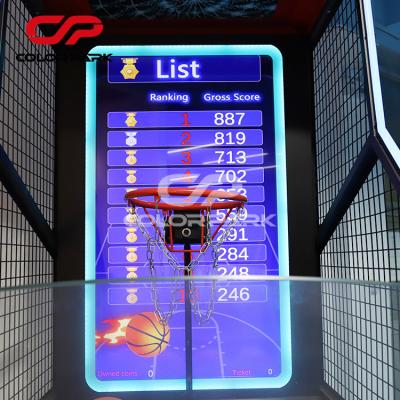 Cina Interminabile divertimento Parco colorato Monete a schermo azionata Basketball Hoop Shooting Arcade Basketball Game Machine in vendita