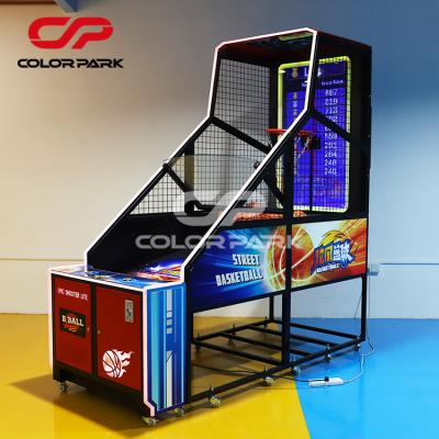 Cina Interminabile divertimento Parco colorato Monete a schermo azionata Basketball Hoop Shooting Arcade Basketball Game Machine in vendita