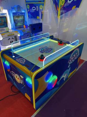 China Máquina de jogos de mesa para crianças de parque colorido com moeda Hockey aéreo operado e plugue da UE à venda