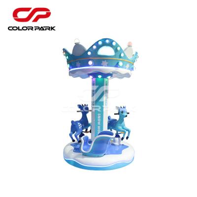 Cina 3 posti Happy Carousel Parco di divertimenti Passeggiate personalizzate per le esigenze del cliente in vendita