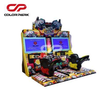 Cina Macchina di gioco Moto a 2 giocatori TT Arcade Driving Simulator con schermo da 42 pollici in vendita