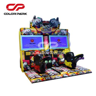 Cina Macchina di gioco Moto a 2 giocatori TT Arcade Driving Simulator con schermo da 42 pollici in vendita