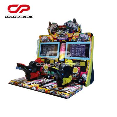 Cina Macchina di gioco Moto a 2 giocatori TT Arcade Driving Simulator con schermo da 42 pollici in vendita