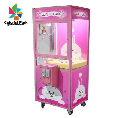 中国 WOWO かわいい小さな白いウサギ パターン 自動販売機 アーケード コイン操作の爪クレーン 販売のため