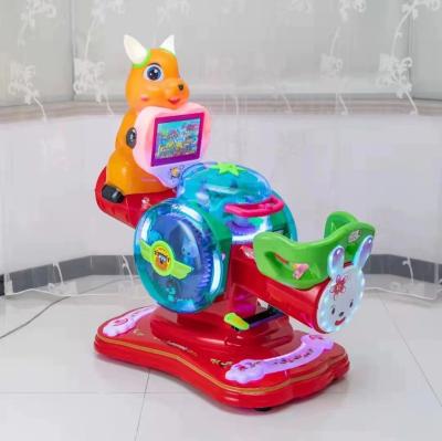 Cina Macchina oscillante elettrica per bambini MP5 a monete Parco colorato doppia seesaw in vendita