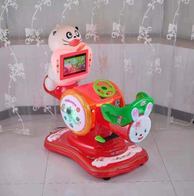 Cina Macchina oscillante elettrica per bambini MP5 a monete Parco colorato doppia seesaw in vendita
