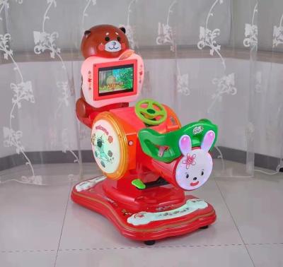 Cina Macchina oscillante elettrica per bambini MP5 a monete Parco colorato doppia seesaw in vendita