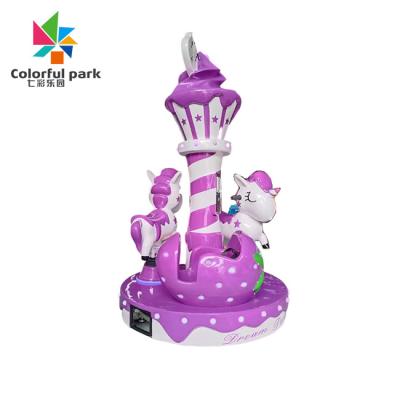 Cina Certificato CE 3 Giocatore Kiddie Carousel Corse di cavalli per altre attività ricreative in vendita