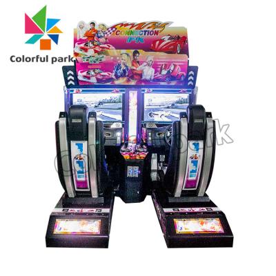Cina EU Plug-Money-operated Car Driving Simulator Game Machine per il doppio auto Racing Touring in vendita