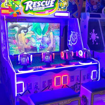 Cina 6000 M L*W*H Gioco a sparo in acqua Macchina da gioco a quattro giocatori con moneta Gioco d'acqua per bambini in vendita