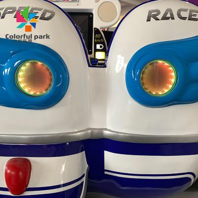 Cina Coin Operated 2 Seat Kid Rocking Game Machine in Colorful Park per Amusement Game Center in vendita