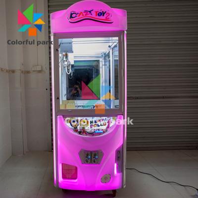 Cina Colorato Parco Monete regalo giocattolo gru Maglietta a manica Vending Prize Machine con 88cm di lunghezza in vendita