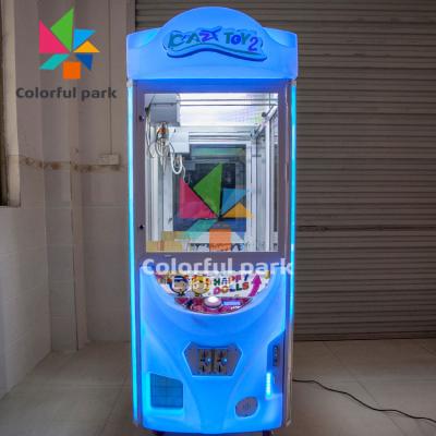 Cina Colorato Parco Monete regalo giocattolo gru Maglietta a manica Vending Prize Machine con 88cm di lunghezza in vendita
