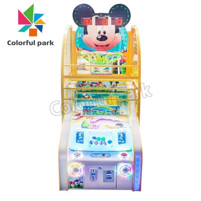 Cina Macchina da basket per bambini Mickey Console di gioco a moneta per divertimento genitore-figlio in vendita