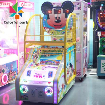 Cina Macchina da basket per bambini Mickey Console di gioco a moneta per divertimento genitore-figlio in vendita
