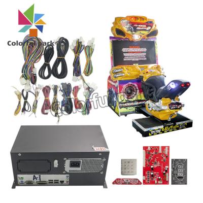 China Ja FF Moto 3D Token Cabinet Indoor Mini Electronic Amusement Racing Car Arcade Shooting Game met Kaartsysteem Te koop