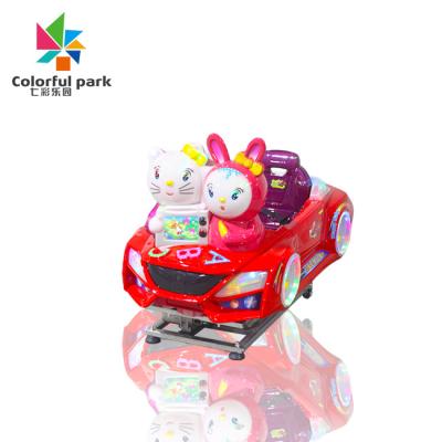 Cina Amusement Game Center Triple Treasure Swing Machine Coin-operato Red Bunny Shake Car in vendita