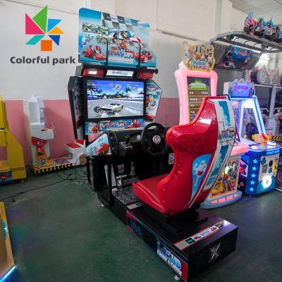 Cina Amusement Game Center Parco colorato Simulatore di corse di auto Macchina da gioco Macchina da corse di cavalli in vendita