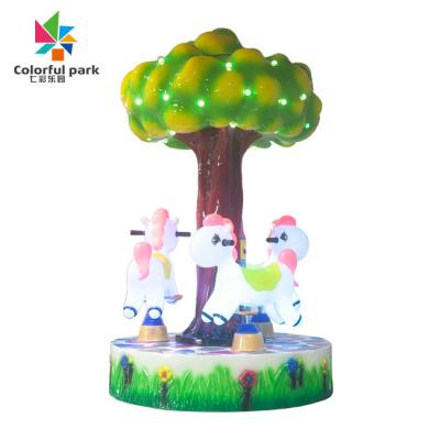 Cina Carosello in fibra di vetro per 3 giocatori Mini Merry Go Round Game Machine in vendita