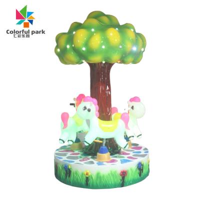 Cina Carosello in fibra di vetro per 3 giocatori Mini Merry Go Round Game Machine in vendita