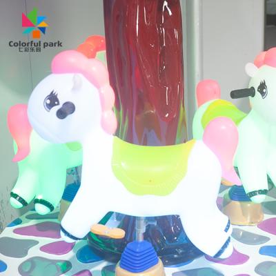 Cina Carosello in fibra di vetro per 3 giocatori Mini Merry Go Round Game Machine in vendita