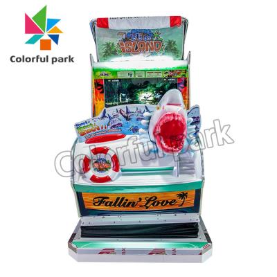 Cina Giochi a monete con operazione personalizzata e disegno colorato per sparare agli squali del parco in vendita