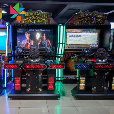 China 215 cm Münzbetriebene Arcade-Schieß-Spielmaschine für 8 Jahre zu verkaufen