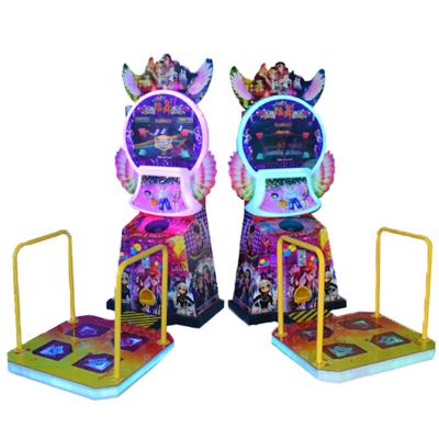 中国 ゲームルームまたはショッピングモールのためのミニアーケードダンスマシン 2 席 キッドコイン操作ゲーム 販売のため