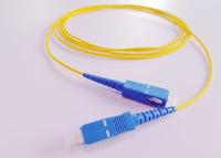 China LSZH 2.0mm Ftth Simplex Fiber Optic Patch Cord SC UPC for sale