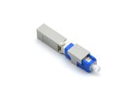 China Clamshell Screw Low Insertion Loss Fiber Optic Fast Connector for sale