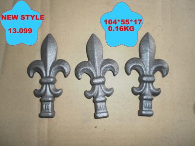China wrought iron spear,spear points,spearhead,ornamental spear for garden fence and gate for sale