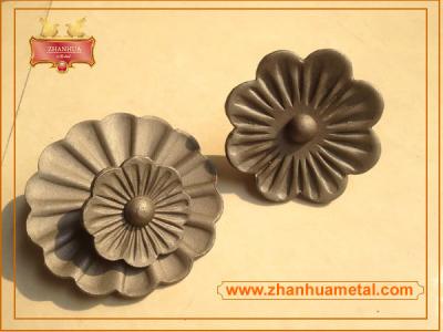 China hot stamped flower and leaves,ornamental flower and leaves,cast iron flower and leaves for sale