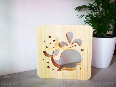 China Carved Fancy Warm Pets Personal Memorial Gifts Wooden LED Marine Beach Whale Light, MOQ 1 PC, Quality Guarantee for sale