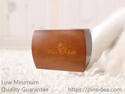 China Matte Mahogany Curved Birch Wood Pet Funeral Aftercare Cremation Remain Ashes Container Urn, Small Order, Engravable. for sale