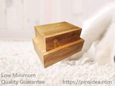 China Cheap Birch Wood Pet Aftercare Cremation Ashes Remains Container Urn Box, Blank Laser Engravable, LOW MOQ for sale