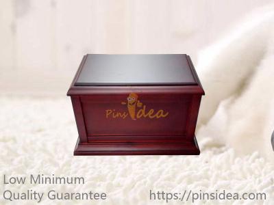 China Good Quality Inexpensive Traditional Matte Walnut Wood Pet Urns for Dogs and Cats, Small Order, Quality Guarantee for sale