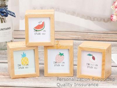 China Well Crafted Innovative Beech Wood Memorial Gifts Shadow Box Photo Frame, Laser Engrave Logo for sale