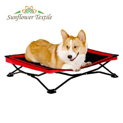 Cina poliestere all'aperto dell'ingranaggio dell'animale domestico di 62x62x15cm con il trampolino ricoprente del PVC ad intelaiatura d'acciaio in vendita