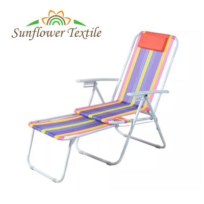 Cina Sedia di spiaggia staccabile piegante del portatile della sedia di salotto della spiaggia del metallo 160x45x56cm in vendita