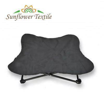 China o PVC exterior Oxford da engrenagem 600D do animal de estimação de 90x90x20cm elevou o berço de dobramento do cão do metal à venda