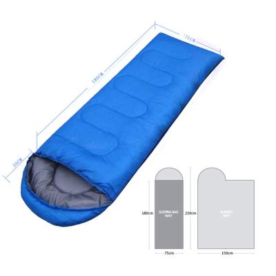 China 170T Bed 210cm van de polyester Vouwbaar Slaap 75cm Noodsituatie het Kamperen Thermische Slaapzak Te koop