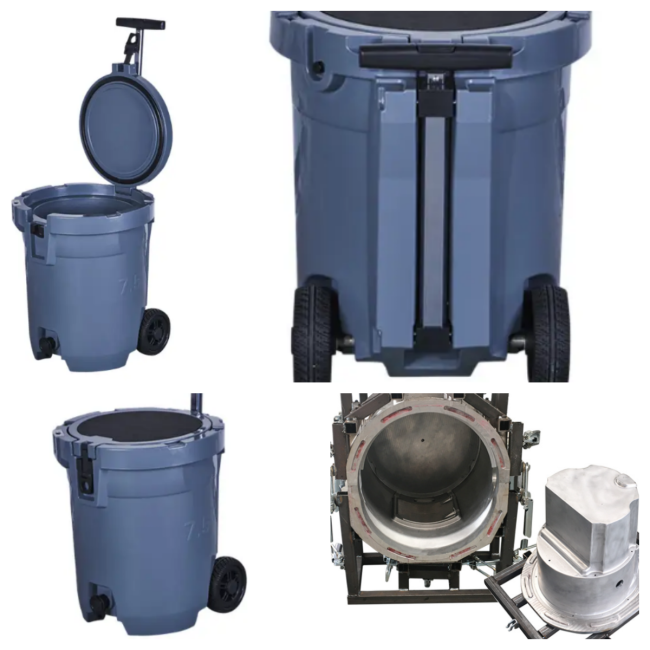 PE Rotomolding Cold Bucket Waterproof Rotational Tool Box UV Proof Custom Color 3