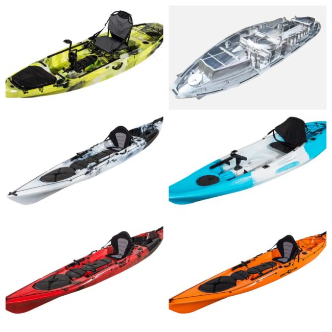 PE 12 Foot Recreational Sit On Top Kayak Custom Roto Molded Kayak 0