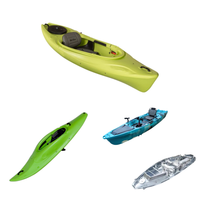 PE 12 Foot Recreational Sit On Top Kayak Custom Roto Molded Kayak 1