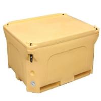 China Rectangular Top Opening Rota Moulding Tanks - 10L Insulated Fish Container with Custom Sizes | PE Plastic Construction for sale