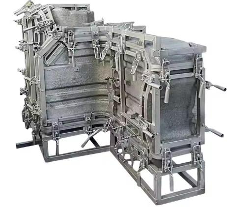 Quality OEM Aluminium Rotational Molds CNC Plastic Products Silver Blasting Surface Finish for sale