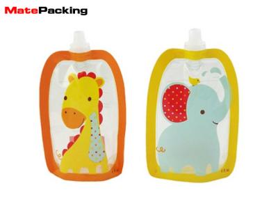 Cina BPA liberano il sacchetto riutilizzabile di compressione degli alimenti per bambini del sacchetto del becco con forma dello speciale del becco in vendita