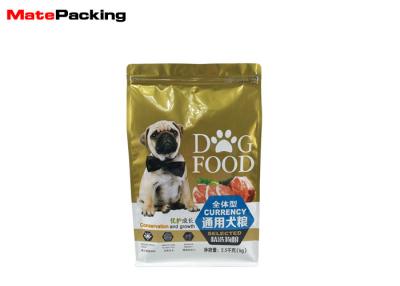 China Resealable Ziplock Dog Food Packaging Bag Custom Logo Printed Gravure Mold Printing for sale